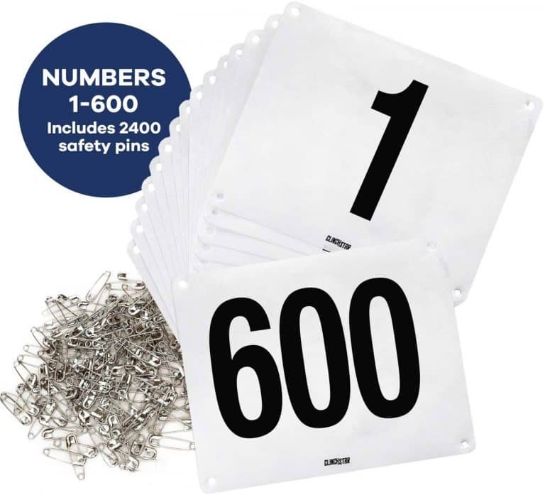 Race Bibs and Safety Pins for Sport Events | Clinch Star