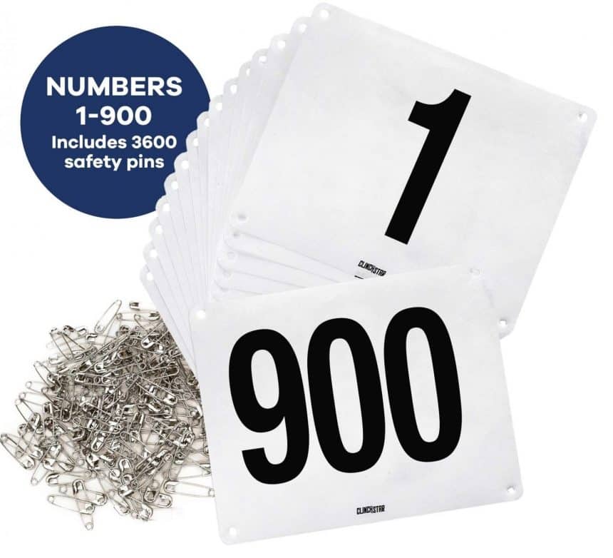 Race Bibs and Safety Pins for Sport Events | Clinch Star
