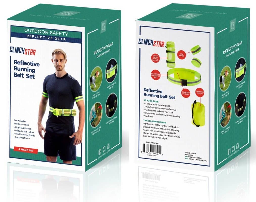 Reflective Running Belt Set | High-Visibility Gear